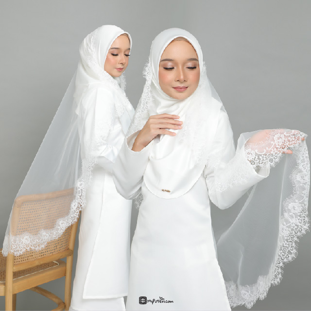 [ALICE VEIL] Minimalist Veil – PURE WHITE – MyPuteri