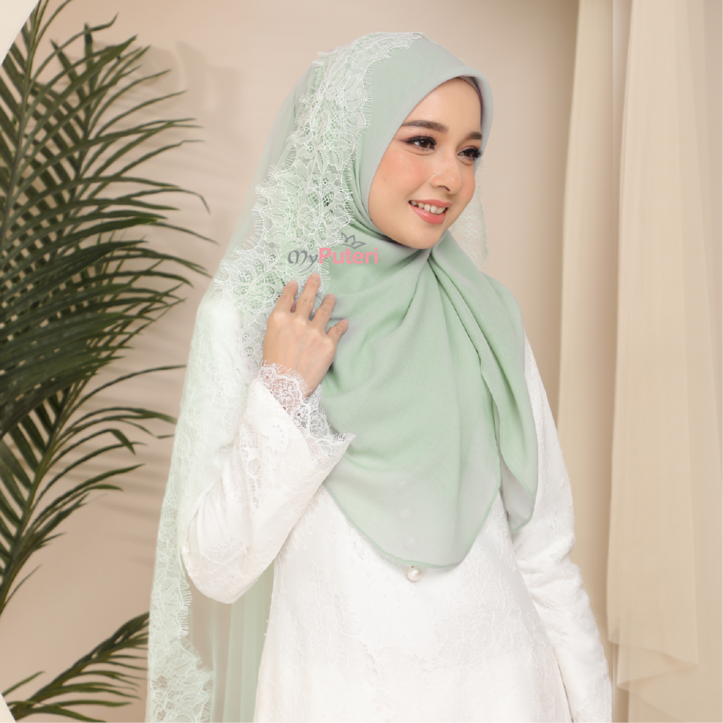 KATELYN Veil (Mint Green) – MyPuteri