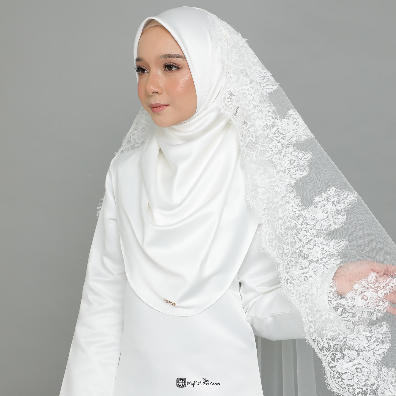 SOPHEA’s Veil – Off White 1.5m long – MyPuteri